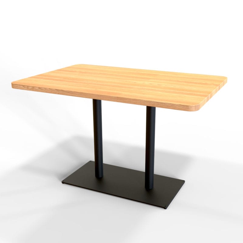 Plane Double Table Base | Flat Disc Bases Custom Made